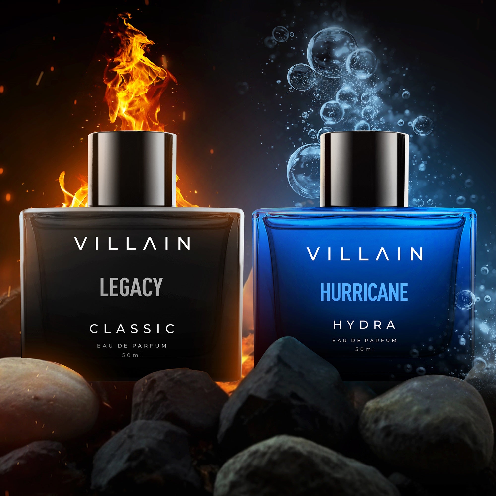 Villain Luxury Party Combo Mini EDP Perfume Gift Set for Men 2 x 50 ml ...